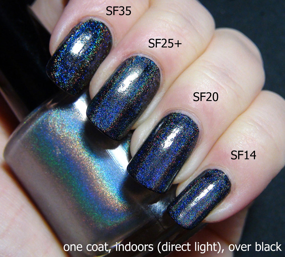 Spectraflair Holographic Top Coat - four kinds – Indigo Bananas